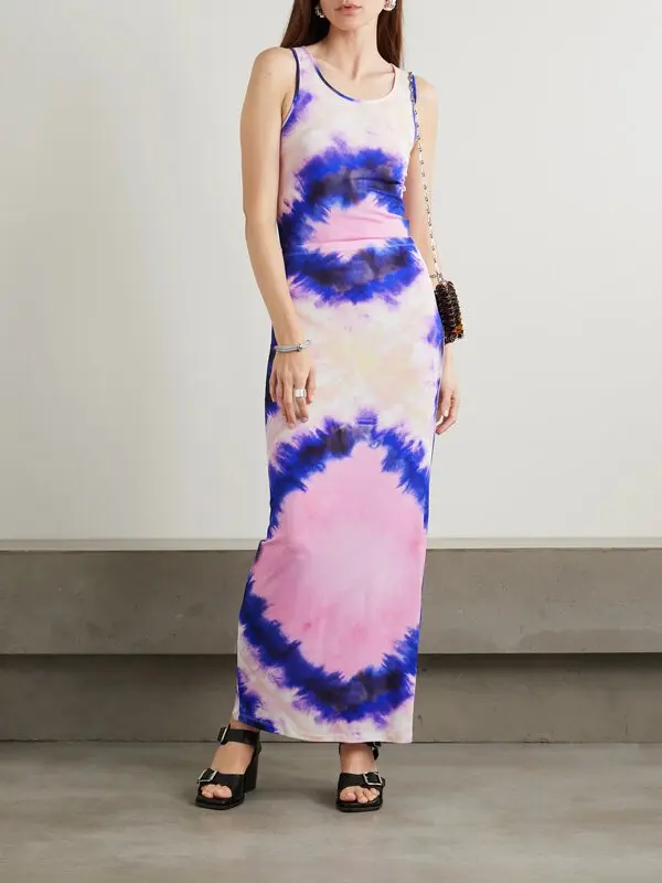 Rabanne Tie-dyed Maxi Skirt - Pink
