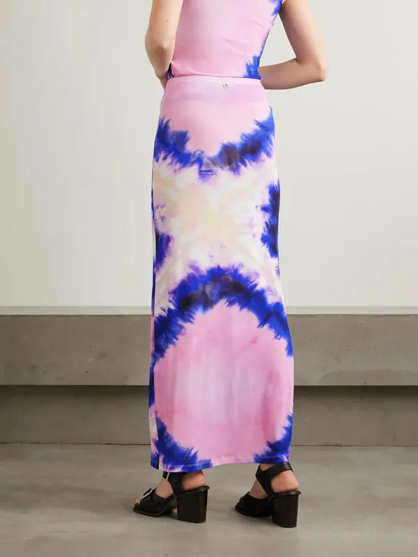 Rabanne Tie-dyed Maxi Skirt - Pink