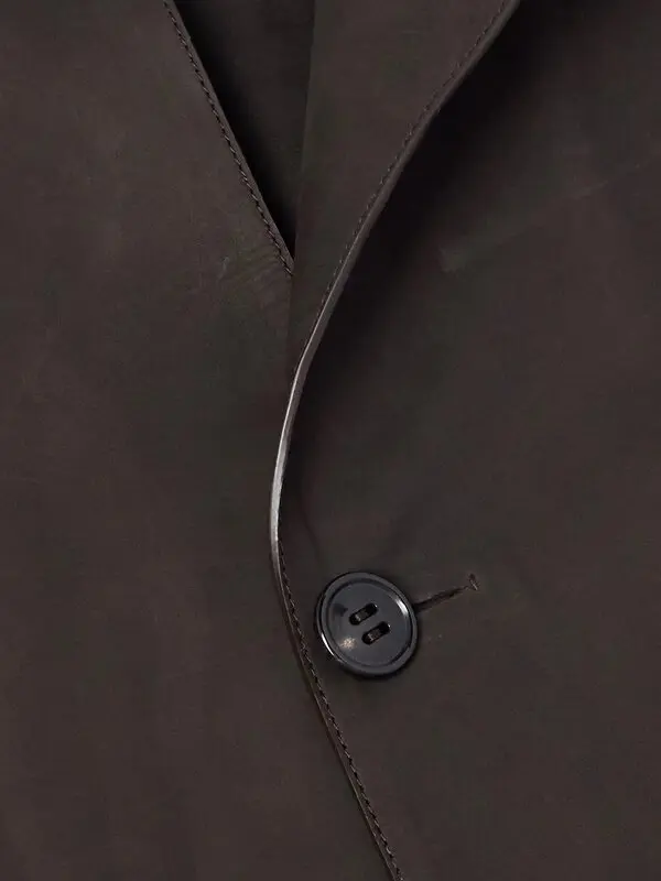 Zegna Nubuck Nehru-collar Jacket
