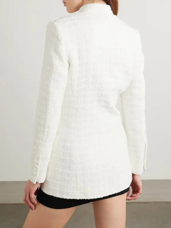 LIBEROWE Raja Checked Bouclé-tweed Jacket