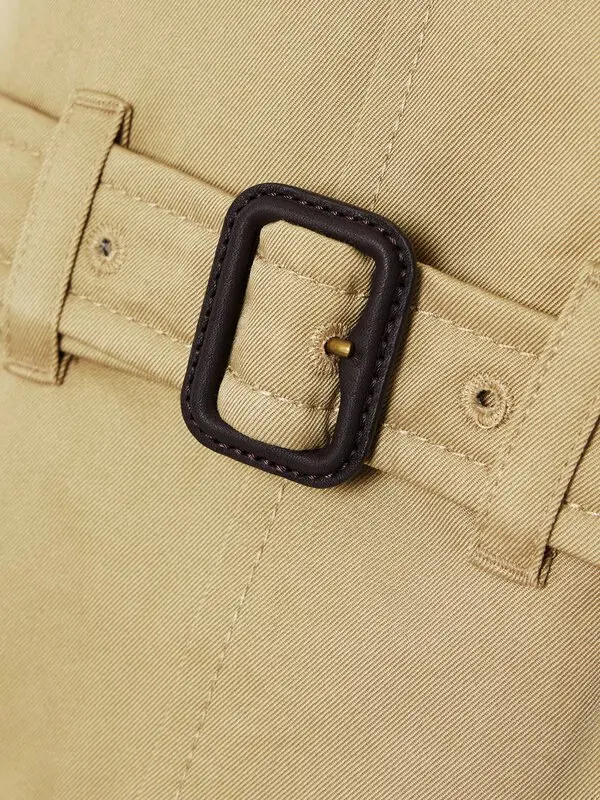 Burberry Castleford Double-breasted Cotton-gabardine Trench Coat - Neutrals