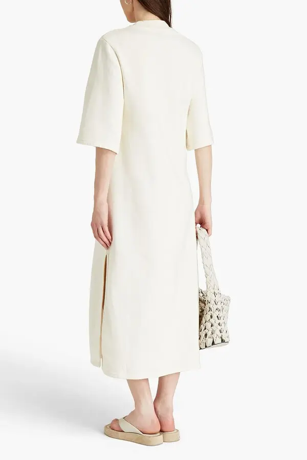 knee length dresses for ladies Women Winter Floral Embroidered Fleece-Lined Midi Dress  Babakud