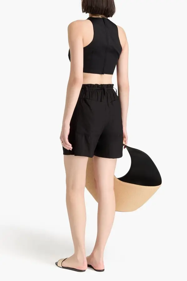 A.emery Cora Belted Twill Shorts