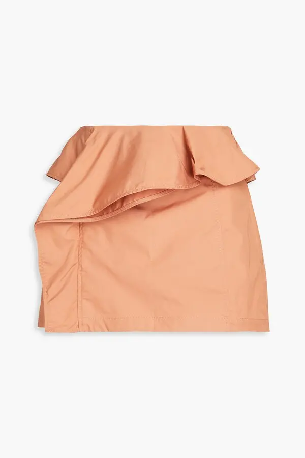 Ulla Johnson Sabi Ruffled Cotton-poplin Mini Skirt