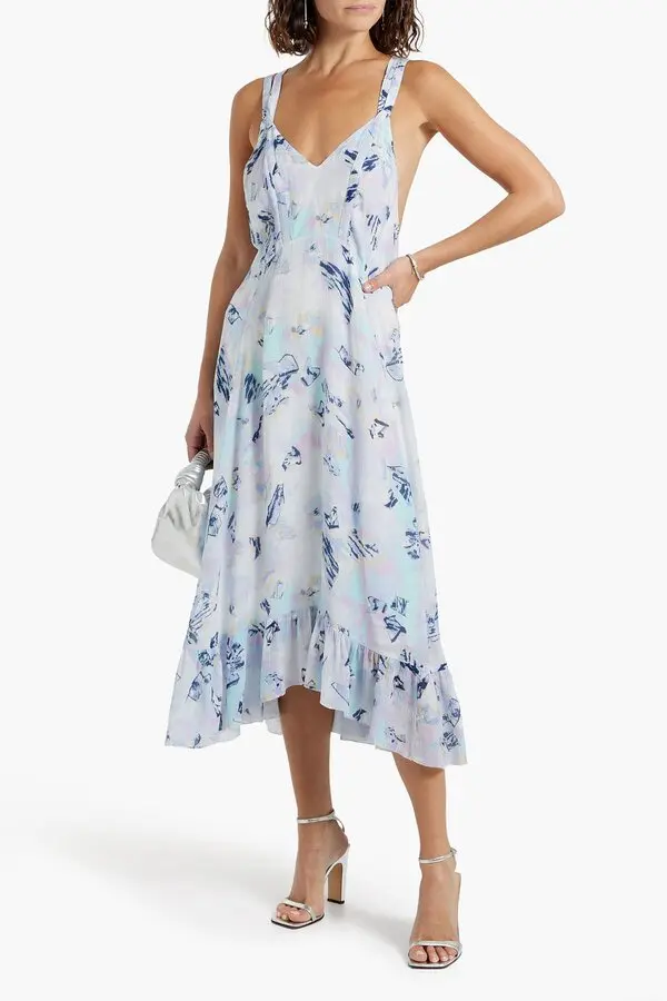 IRO PARIS Andou Printed Midi Dress