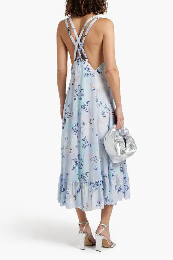 IRO PARIS Andou Printed Midi Dress