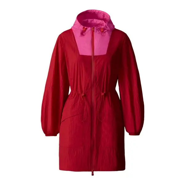 Mackage Alyster Packable Long Rain Jacket - Lava-azalea