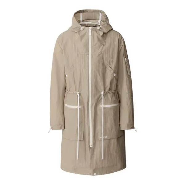 Mackage Gage Long Shell Parka Jacket - Taupe