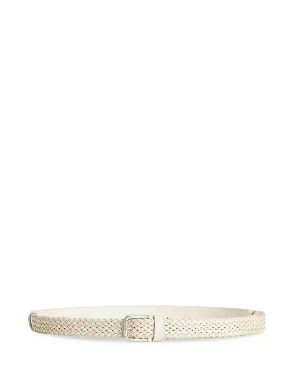 Dolce & Gabbana Braided Belt - White