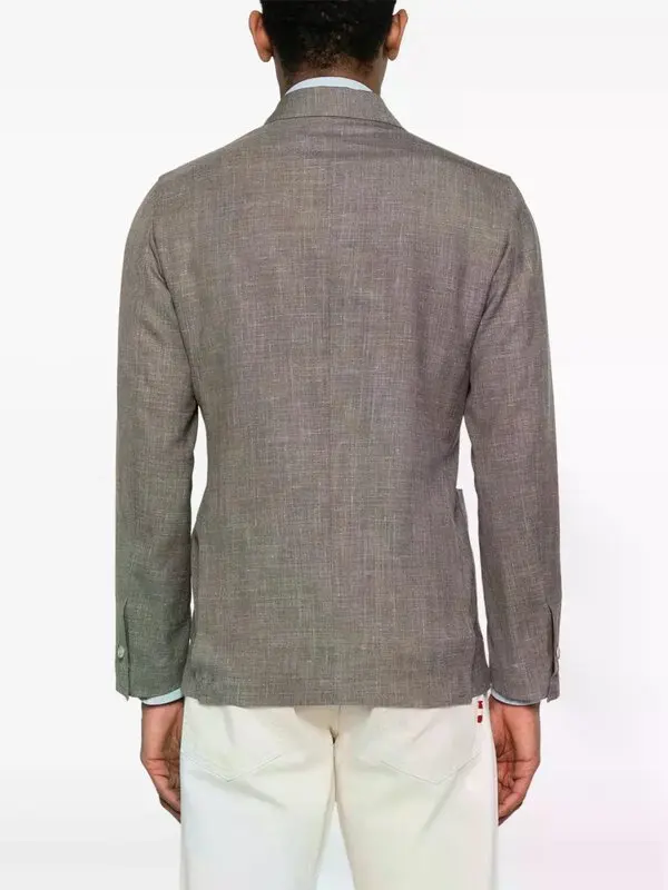 BARBA NAPOLI Double-breasted Blazer - Grey