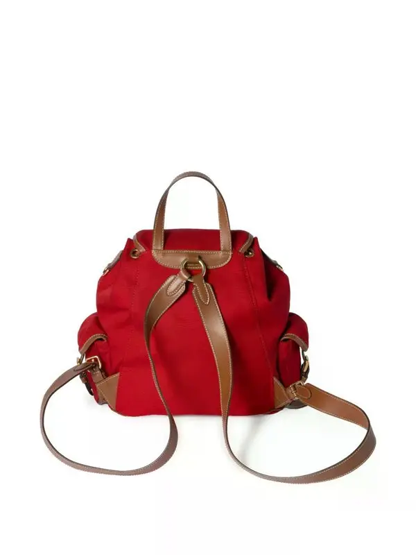 Miu Miu Logo-lettering Backpack - Red