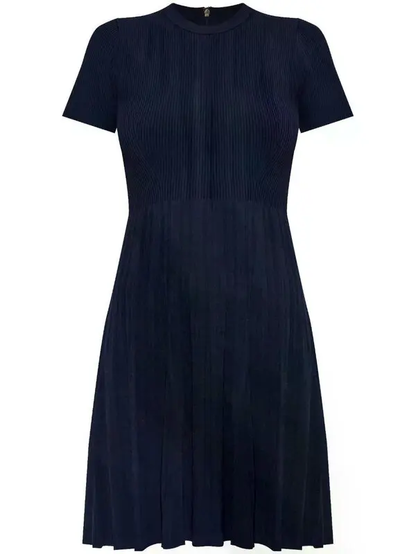Michael Kors Ribbed Mini Dress In Blue - 67% Off | Editorialist