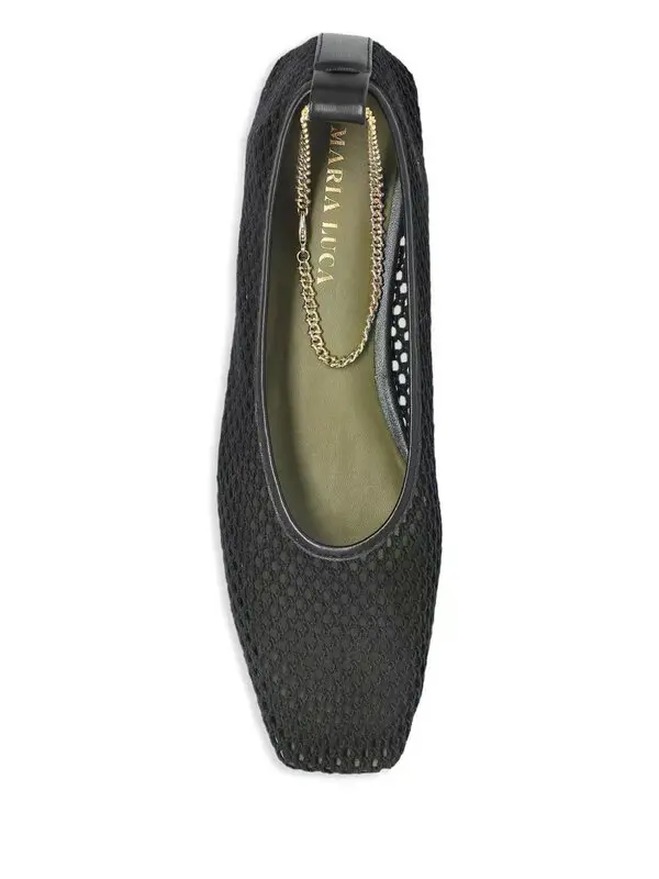 MARIA LUCA Leather Ballerina Shoes