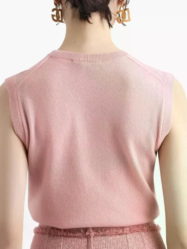 Dolce & Gabbana Dna Cashmere Vest - Pink
