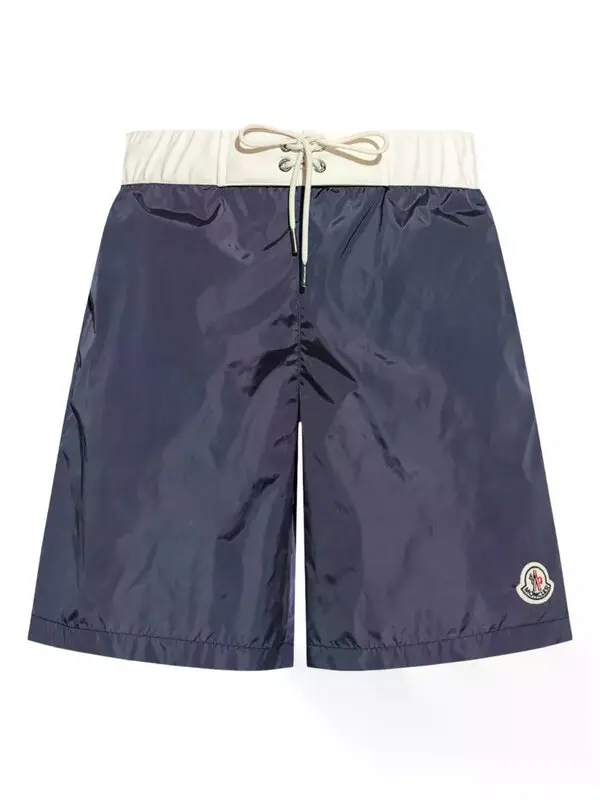 Moncler Logo Swim Shorts - Blue
