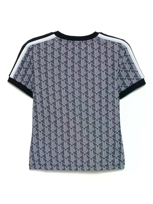 Lacoste Monogram Jacquard T-shirt - Blue
