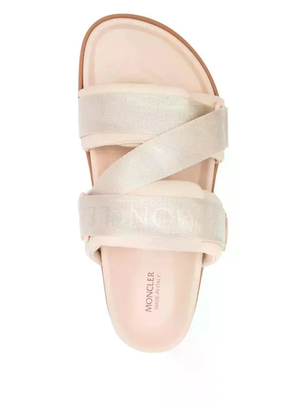 Moncler Logo-detail Sandals - Pink