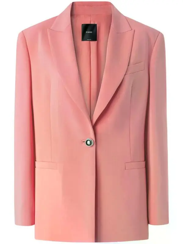 Pinko Single-breasted Blazer - Pink