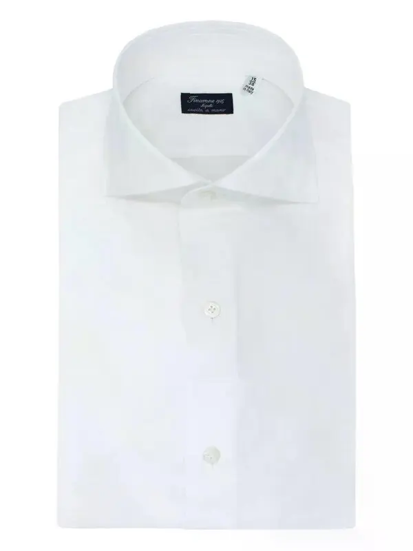 FINAMORE 1925 Cutaway-collar Shirt - White