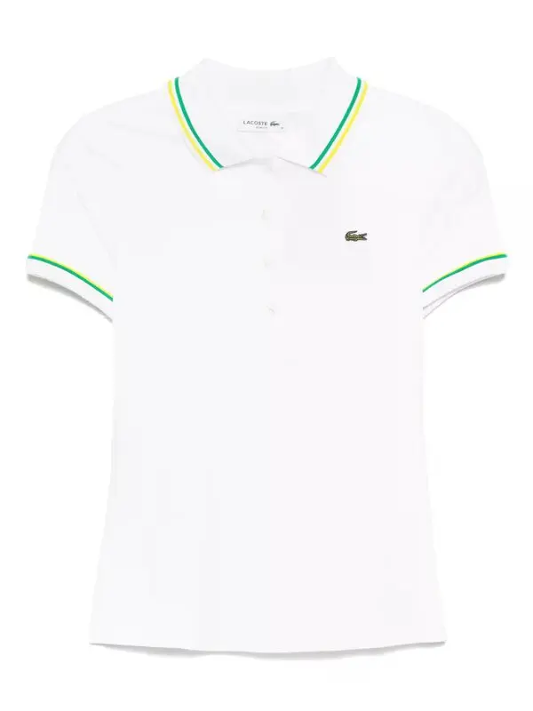 Lacoste Jersey Polo Top - White