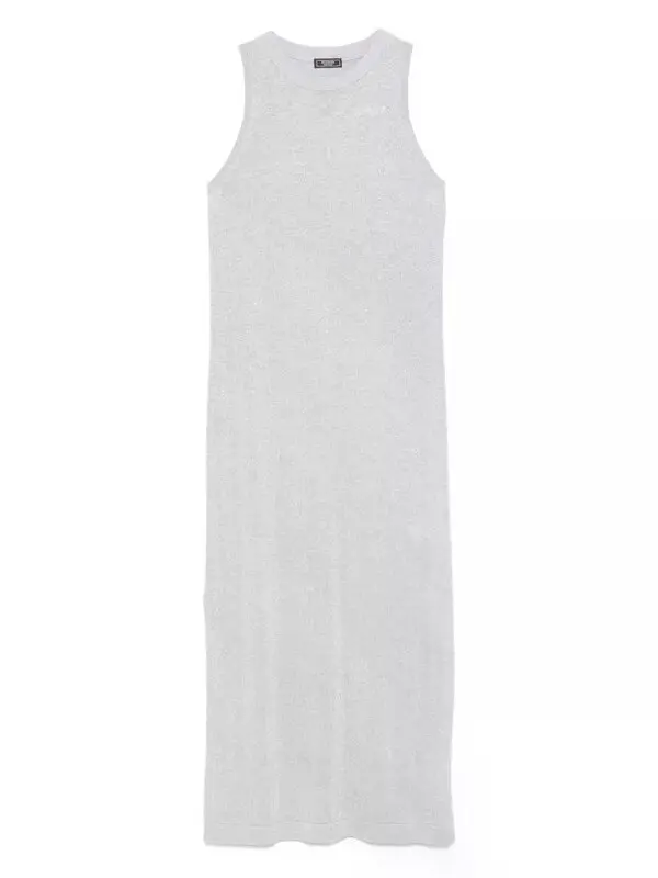 Peserico Ribbed Maxi Dress - Grey