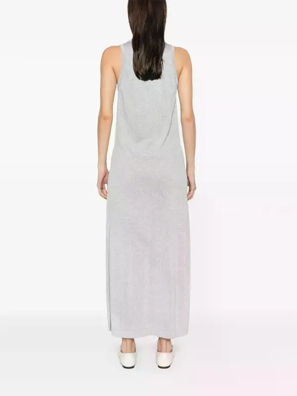Peserico Ribbed Maxi Dress - Grey