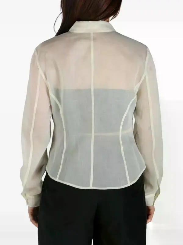 AMOMENTO Semi-sheer Shirt
