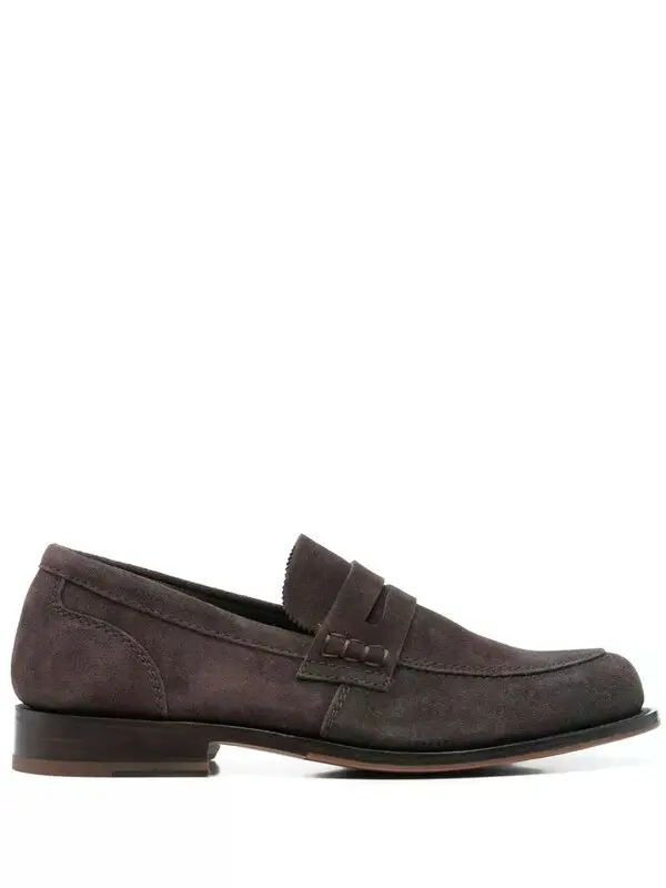 TRICKER'S Suede Loafers - Brown