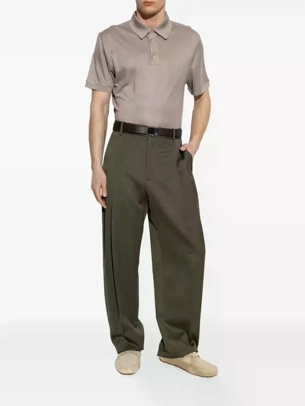 Brioni Silk Polo Shirt - Neutrals