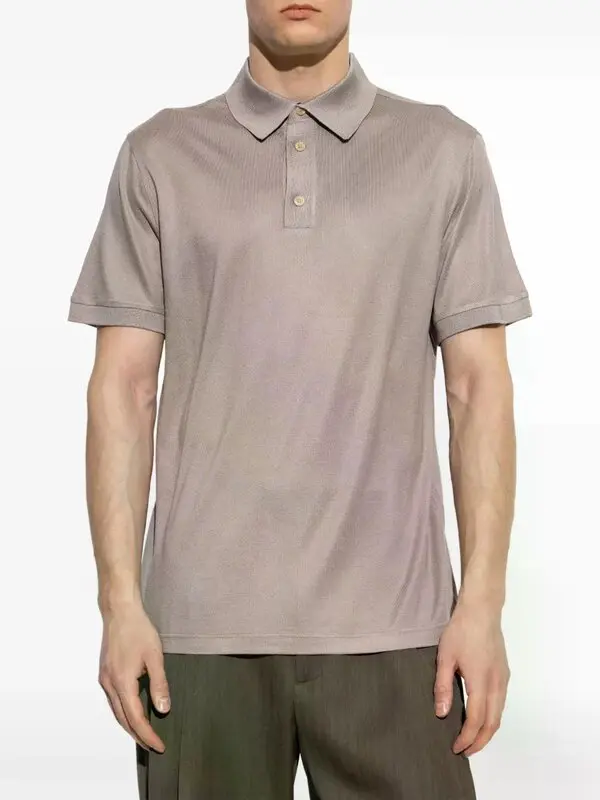 Brioni Silk Polo Shirt - Neutrals