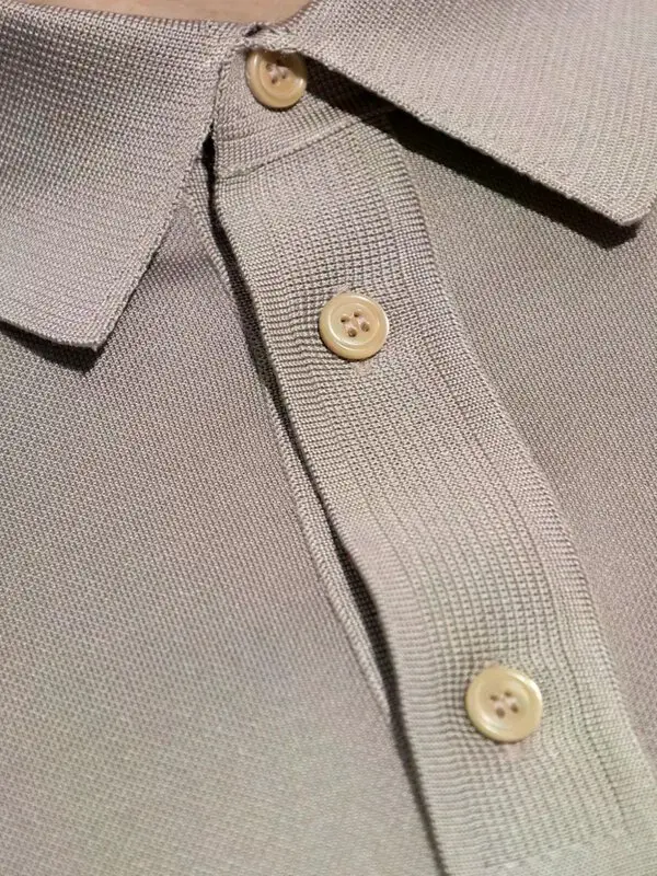 Brioni Silk Polo Shirt - Neutrals