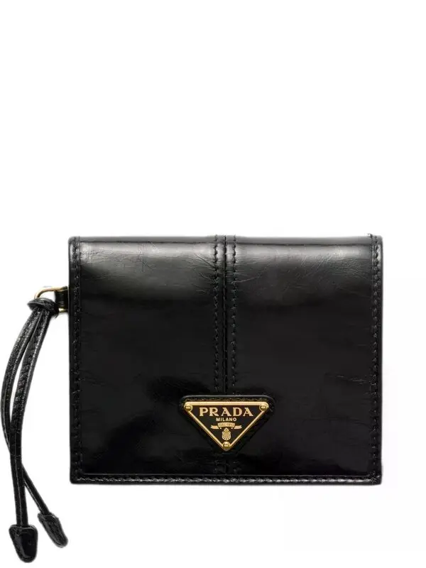 Prada Small Leather Wallet - Black