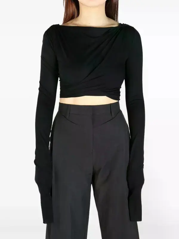 Rick Owens Open-back Cropped Top