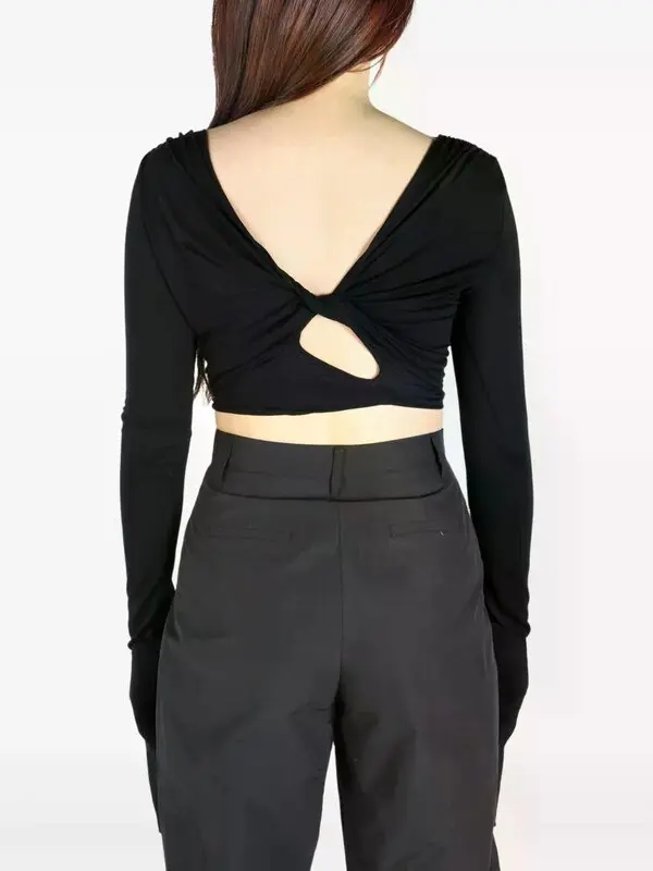 Rick Owens Open-back Cropped Top