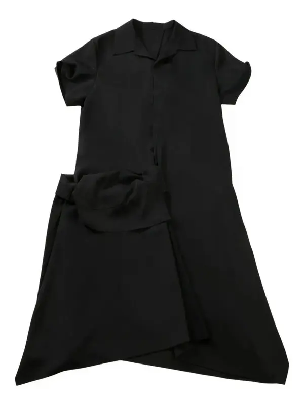 Yohji Yamamoto Wool Midi Shirt Dress