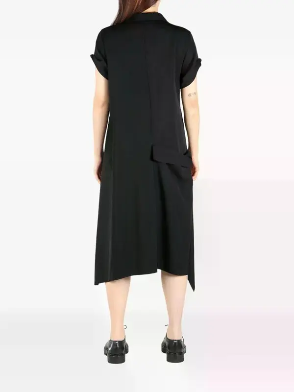 Yohji Yamamoto Wool Midi Shirt Dress