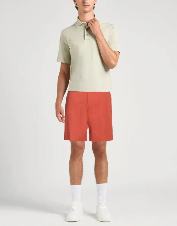 Maison Kitsuné Cotton Casual Shorts - Rust