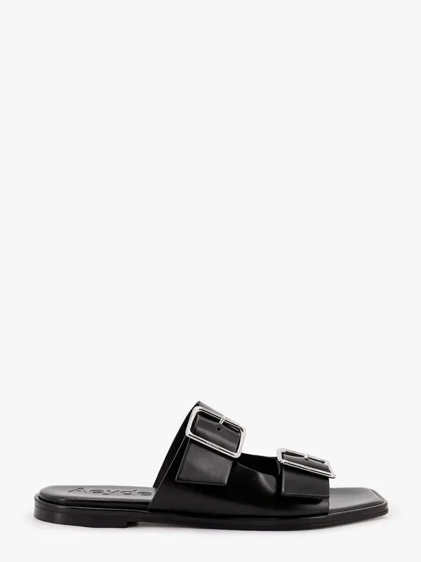 AeydĒ Tonya Leather Sandals - Black