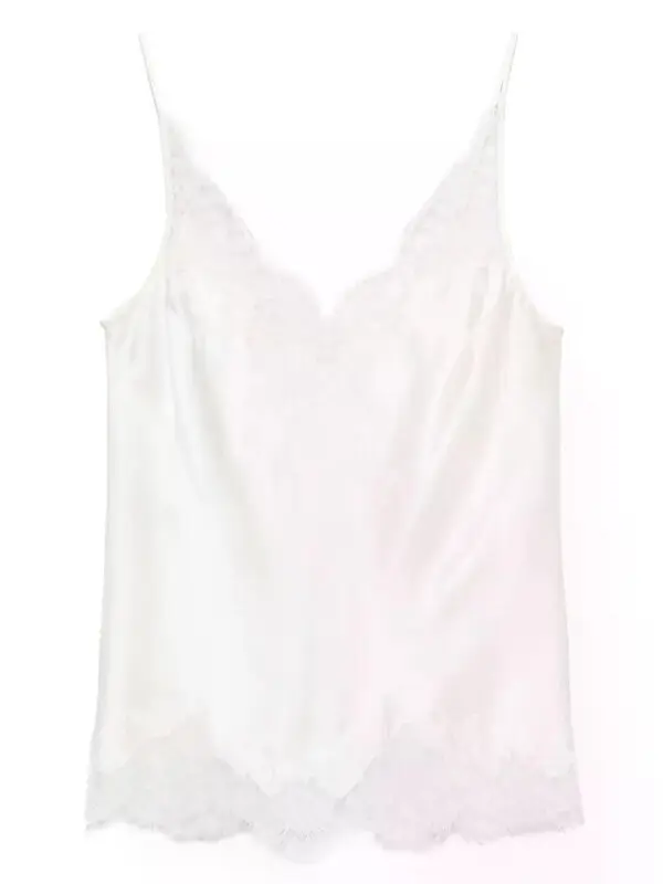 carine gilson - Carine Gilson Lace-Detailed Camisole