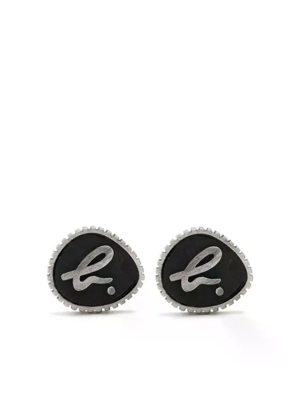 AGNES B. Logo Earring - Black