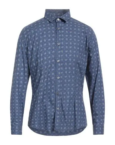 DANIELE ALESSANDRINI Shirt Size Cotton - Blue