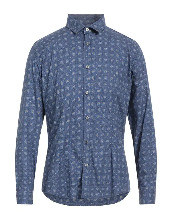 DANIELE ALESSANDRINI Shirt Size Cotton - Blue