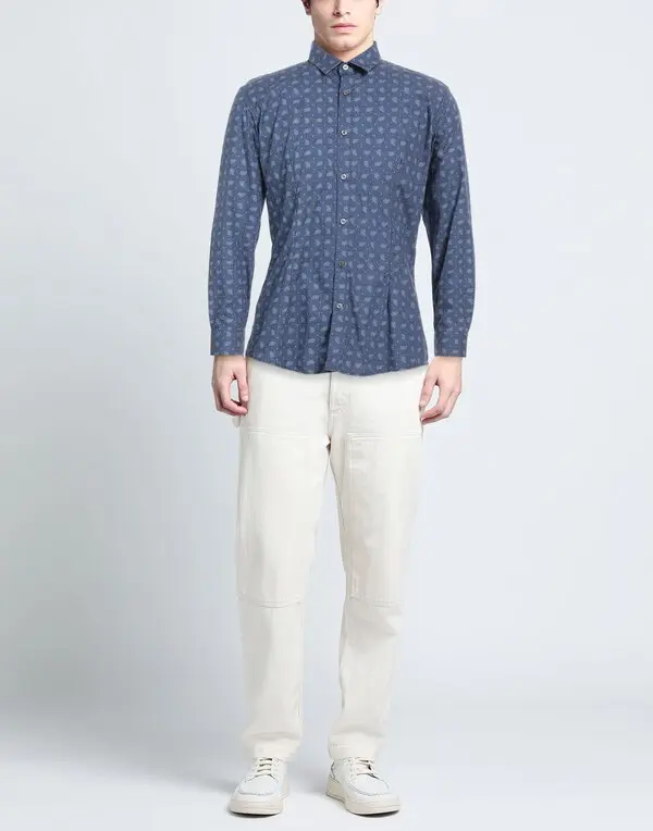 DANIELE ALESSANDRINI Shirt Size Cotton - Blue