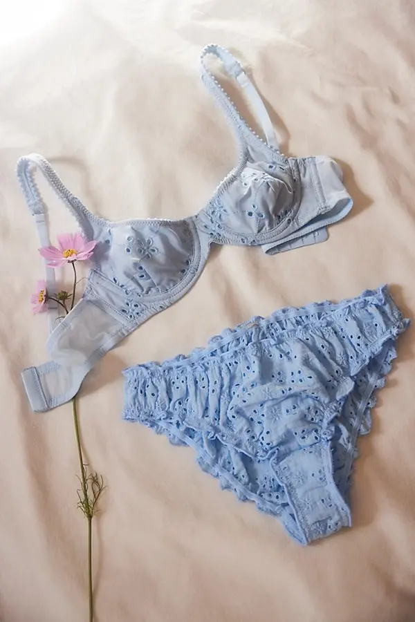Free People Full Bloom Undie - Clear Sky