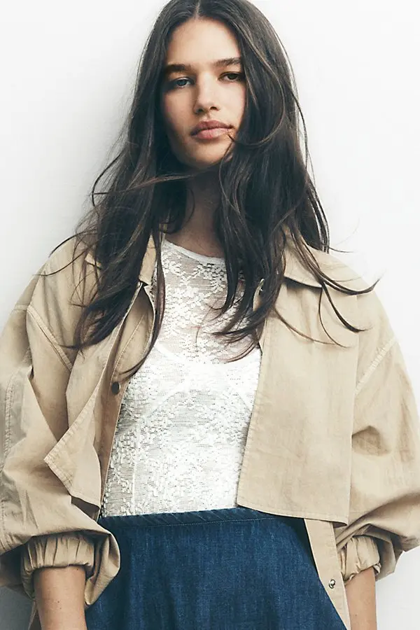 Free People Loved You First Lace Tee - Ivory