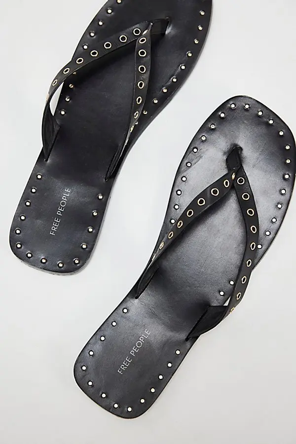 Free People Gia Grommet Thong Sandals