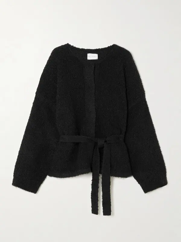 DEIJI STUDIOS Pod Belted Bouclé Cardigan