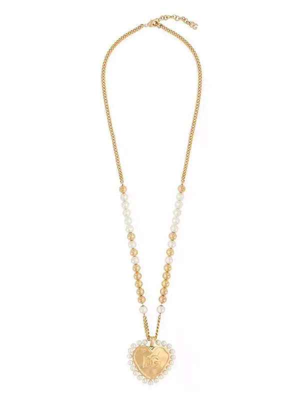Dolce & Gabbana Heart Pendant Necklace - Gold