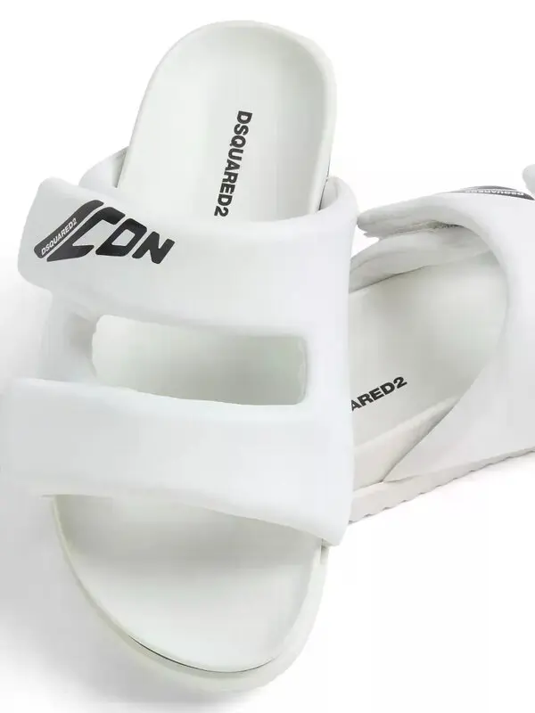 Dsquared2 Icon-print Slides - White