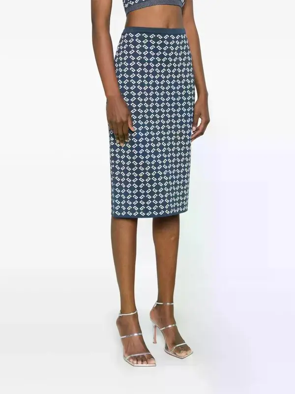 Givenchy Monogram 72-jacquard Midi Skirt